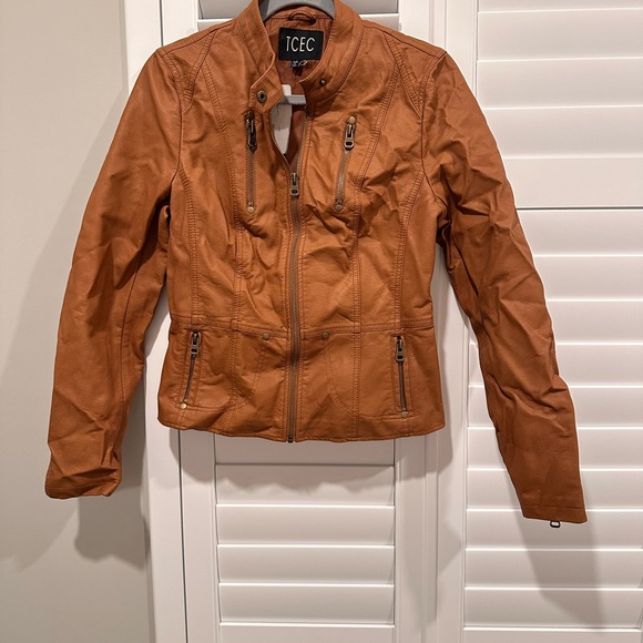 TCEC | Jackets & Coats | Tcec Brown Leather Jacket | Poshmark